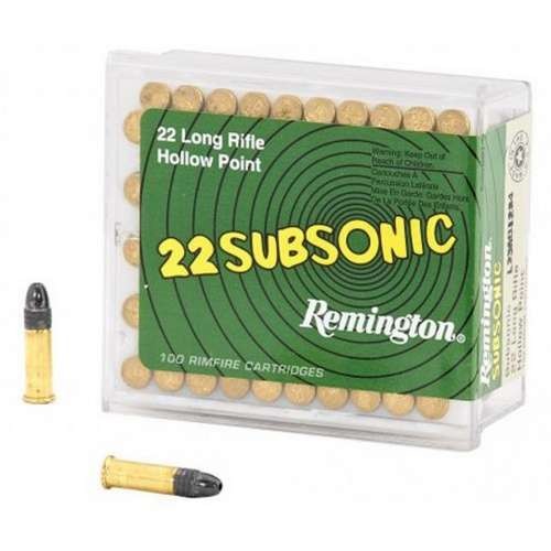 REMINGTON BALA 22 LR SUBSONIC 38GR MUNICION METALICA